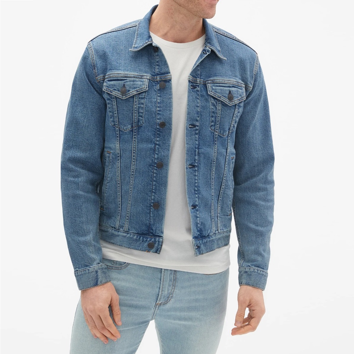 Wholesale custom men denim jean jacket | sweatpants manufacturers